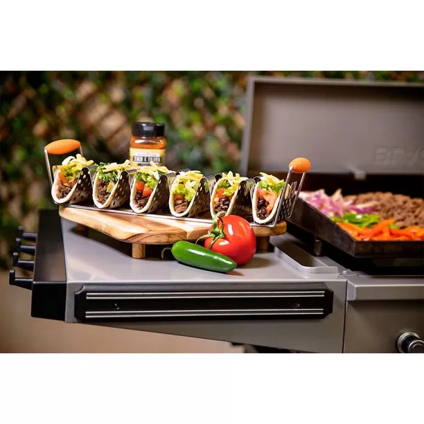 2 Pack Stainless Steel Taco Rack - Ks Products