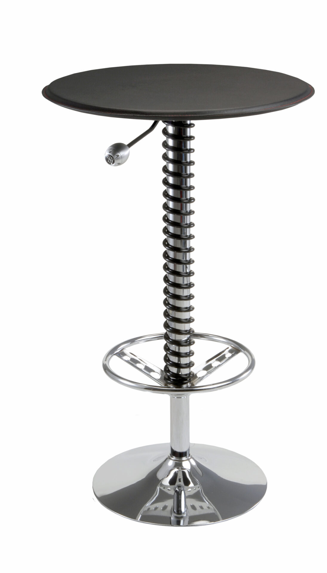 Pitstop Pit Crew Bar Table Black Faux - Ks Products